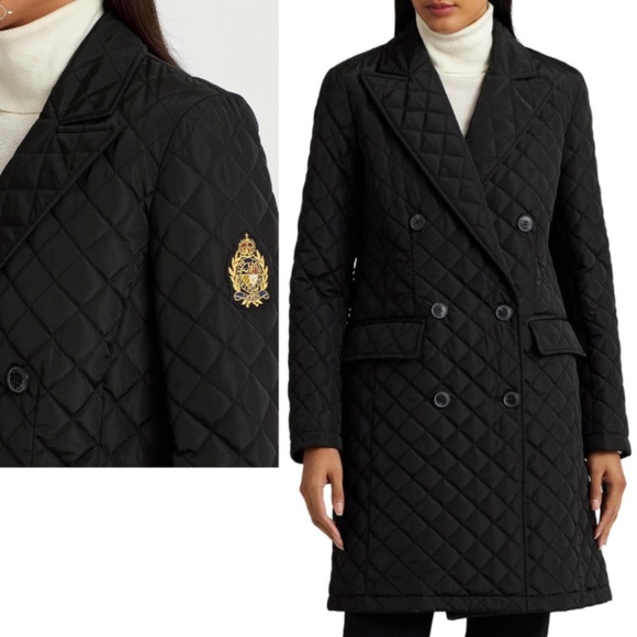 Lauren Ralph Lauren | Jackets & Coats | Nwt Crest Embroidered Quilted ...
